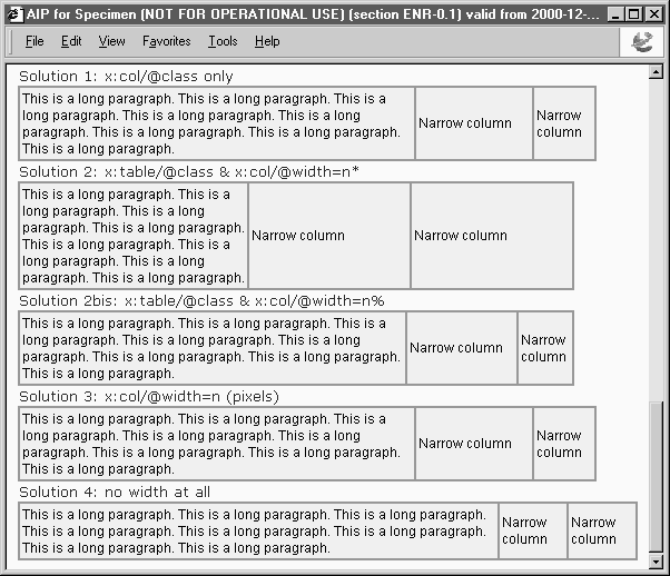 Chapter 3. How to specify tables and columns width